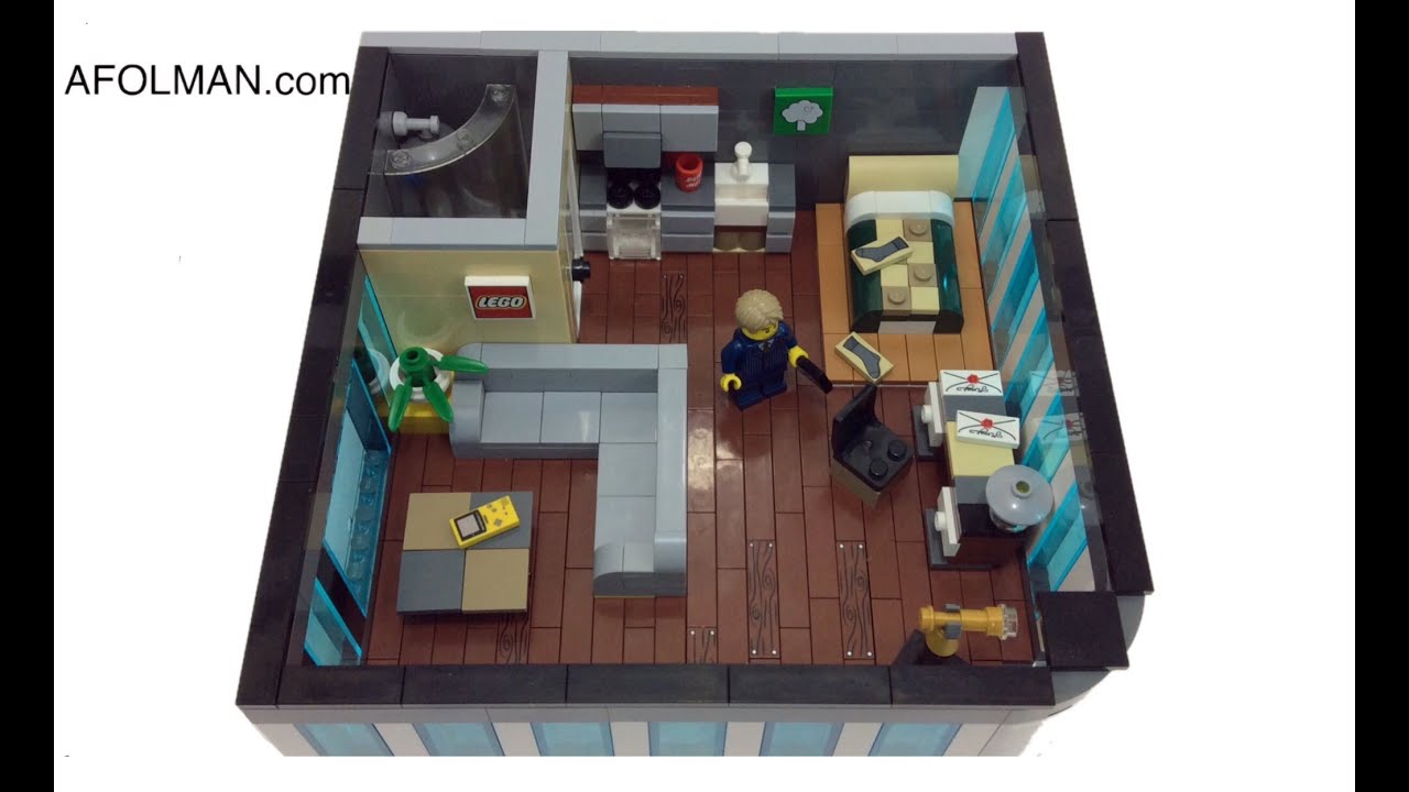 Lego MOC: Apt. #1 of Sig Towers! Lego skyscraper - YouTube