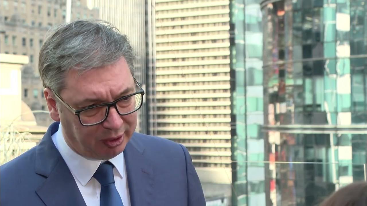 SAD, Njujork, Aleksandar Vucic predsednik Srbije, o izjavi Djordja ... SAD, Njujork, Aleksandar Vucic predsednik Srbije, o izjavi Djordja ...