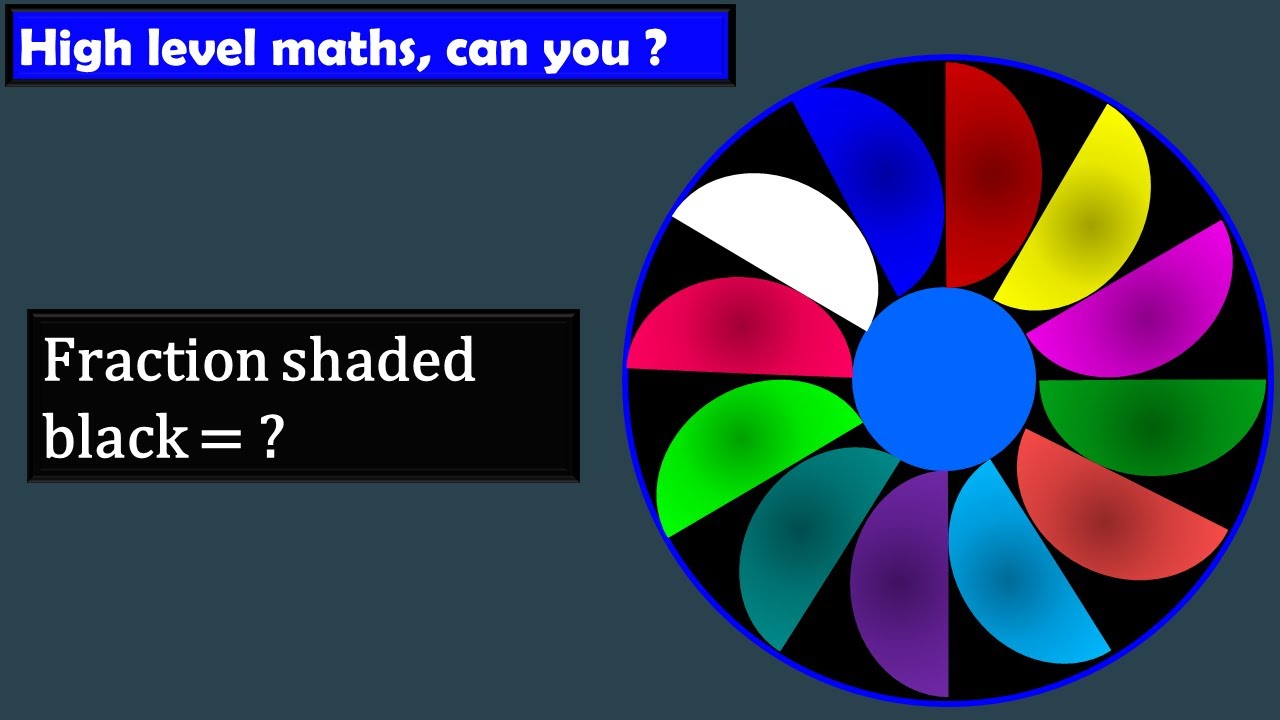 12 semicircles placed in the annulus of two concentric circles ...