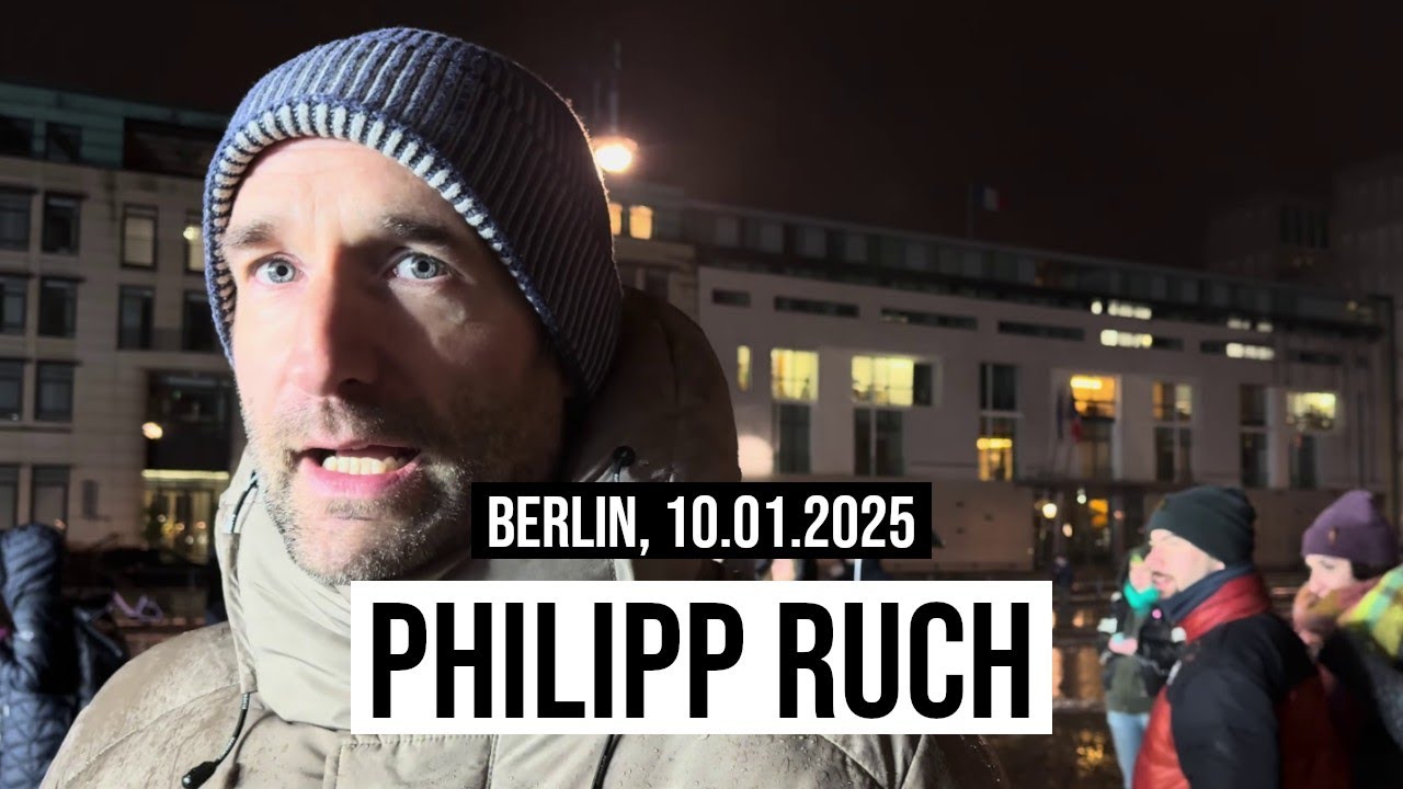 10.01.2025 Berlin AfD-Verbot: Philipp Ruch über den Gefängnisbus für ...