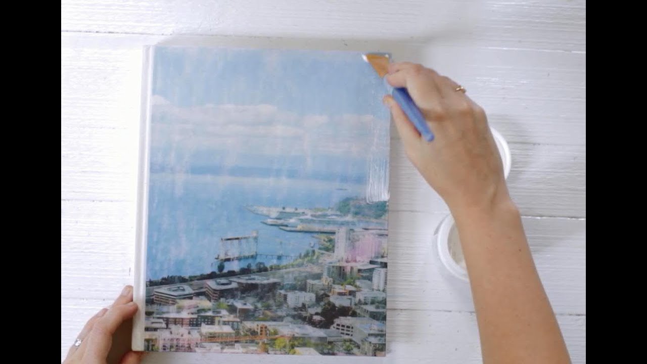 Fabric Photo Transfer Journals - YouTube