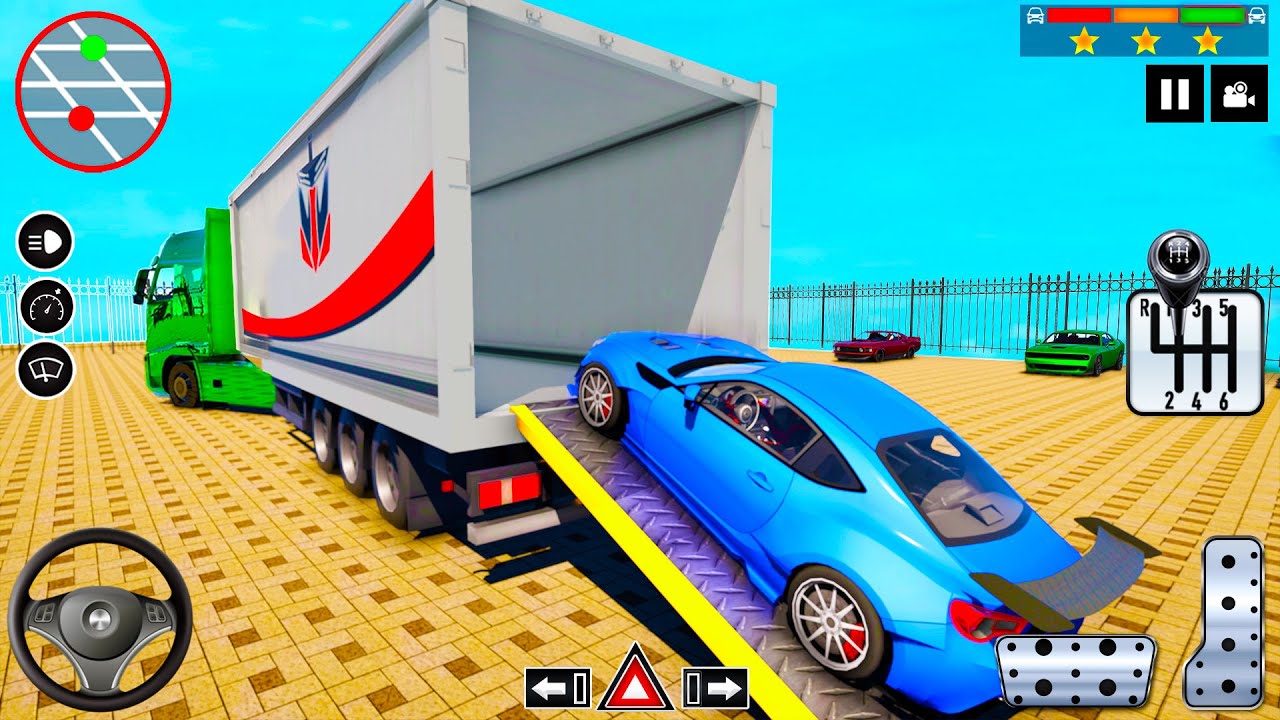 Car Transporter Driving Simulator - Cargo Transport Trailer Multistory ...