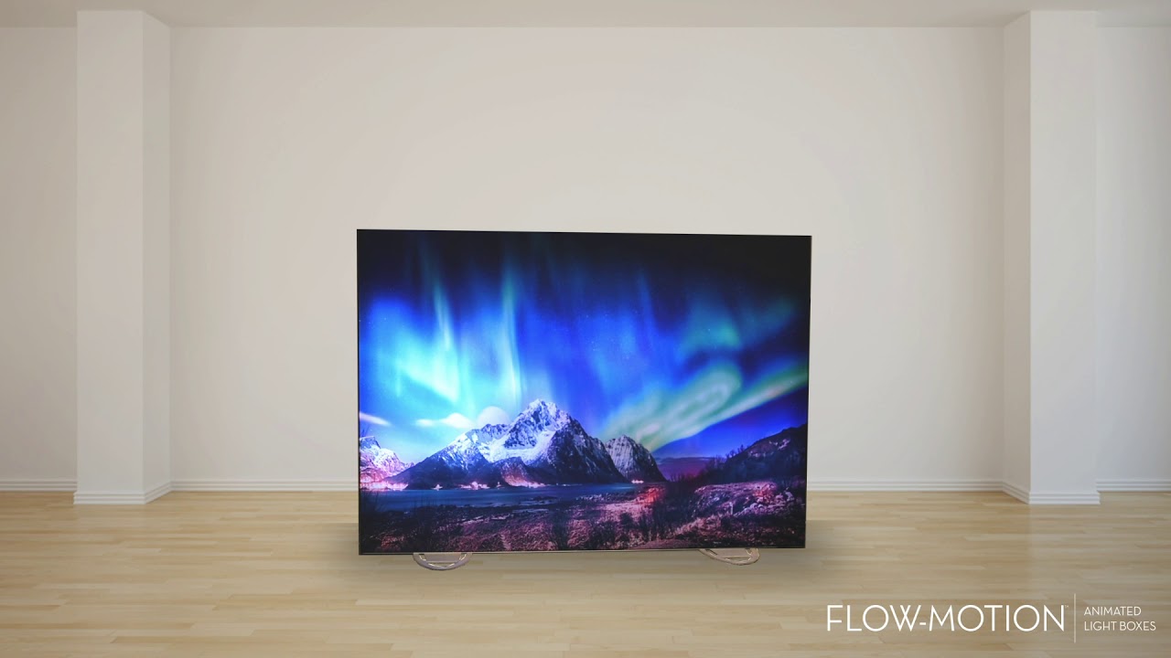Aurora Flow Motion Animated LED Light Box Display - YouTube