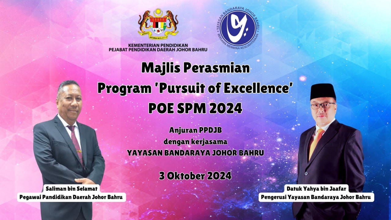 Majlis Perasmian program Pursuit of Excellence POE SPM 2024 - YouTube