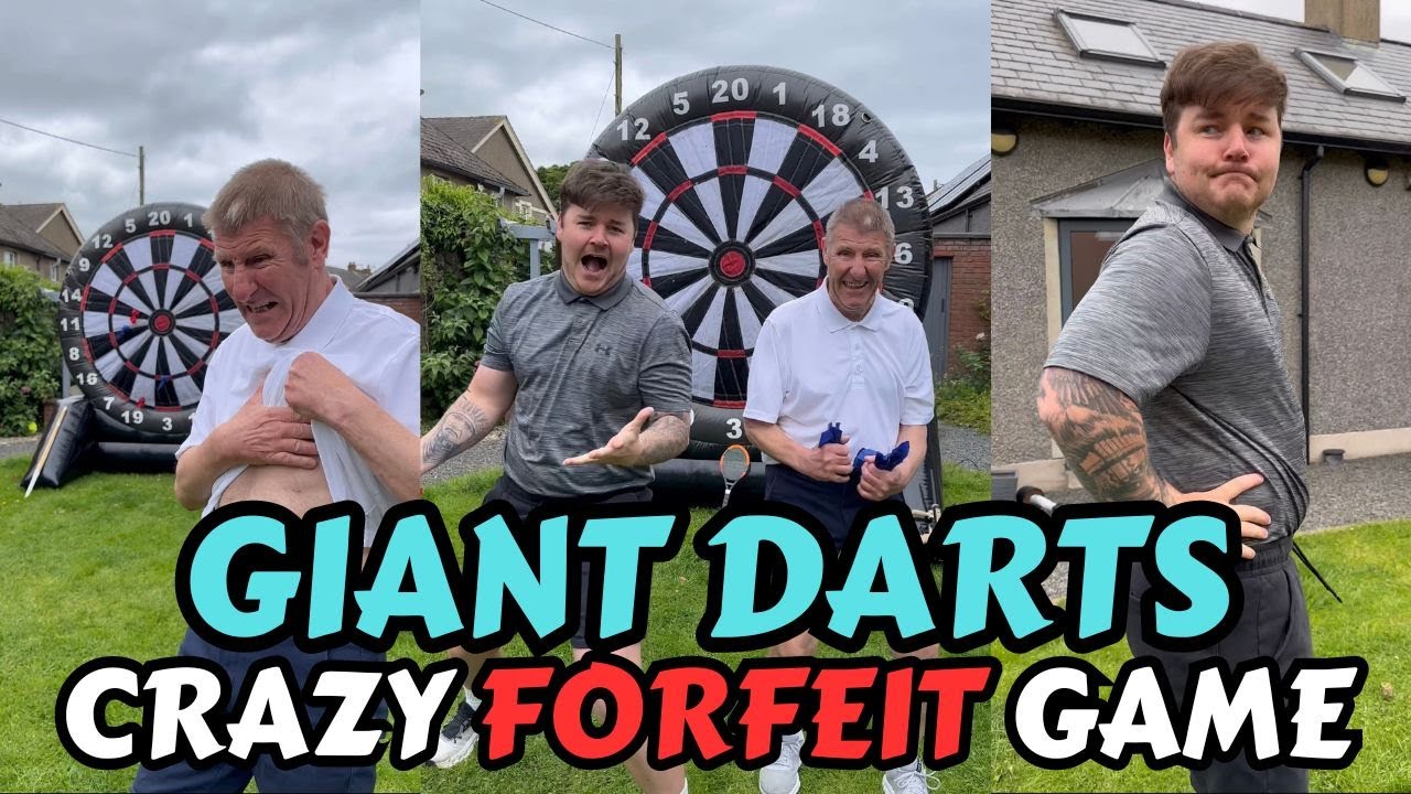 We Played 'GIANT INFLATABLE DARTS'.... With Crazy Forfeits! (Bug Zapper ...