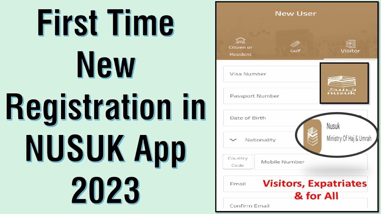 How To Use NUSUK APP | Nusuk App Registration | Step By Step Complete ...