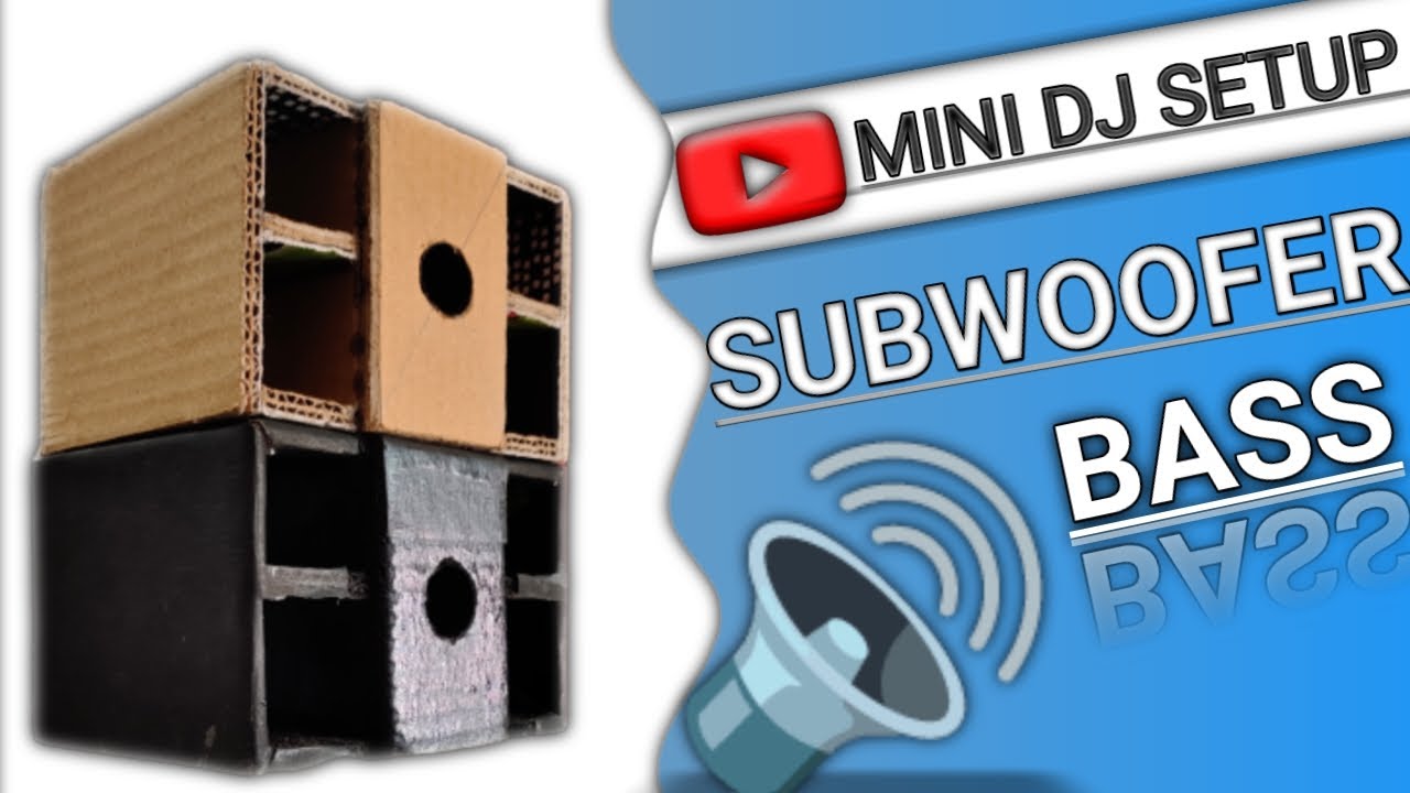 Subwoofer Single Speaker🔊 Bass II Mini Dj Setup - YouTube