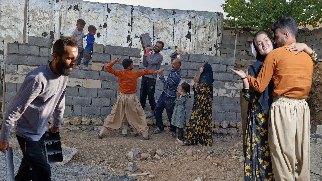 Ameneh's family's efforts to complete their house with the help of ...