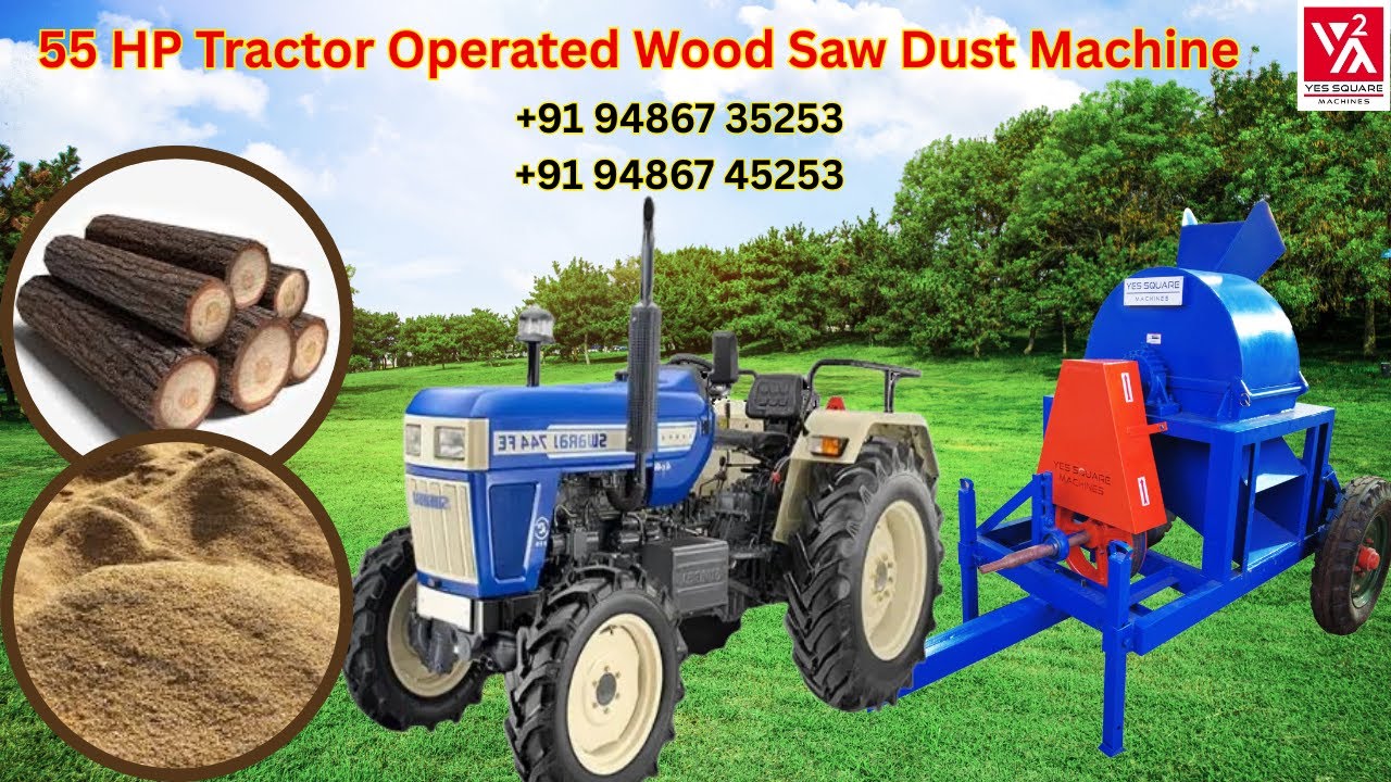 55 HP Tractor Operated Wood Saw Dust Making Machine Manufacturer in ...