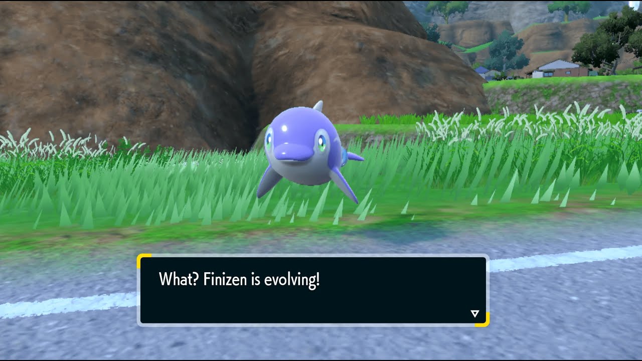 Shiny Finizen Evolving -Pokémon Scarlet - YouTube