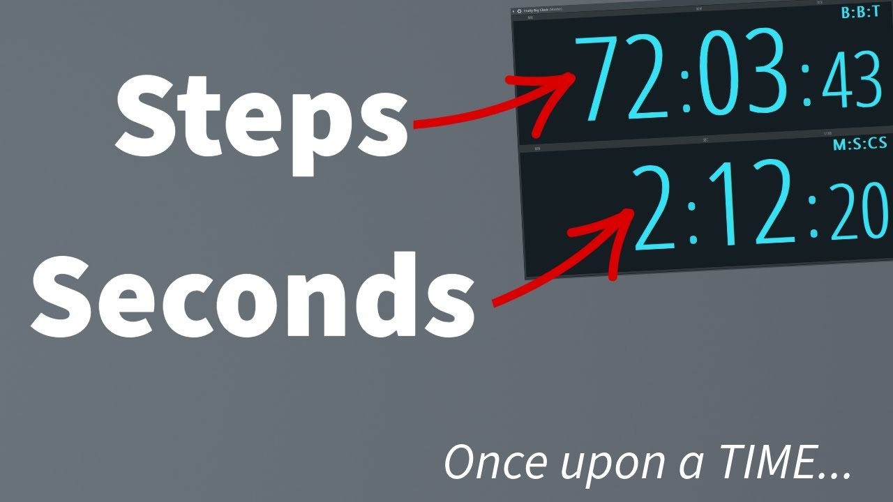 Show song time position steps as SECONDS in FL Studio | Fruity Big ...