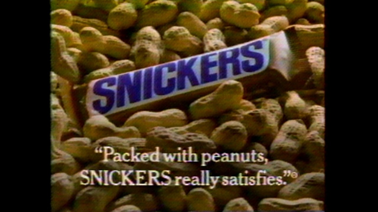 1988 Snickers Really Satisfies You Commercial - YouTube