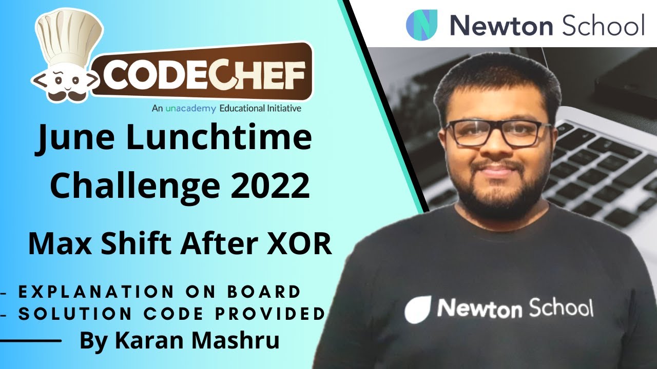 Codechef June Lunchtime Challenge 2022 | Max Shift After XOR Solution | In Hindi | Editorial ...