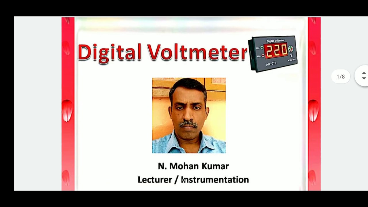 Digital voltmeter Linear ramp and Digital ramp type - YouTube