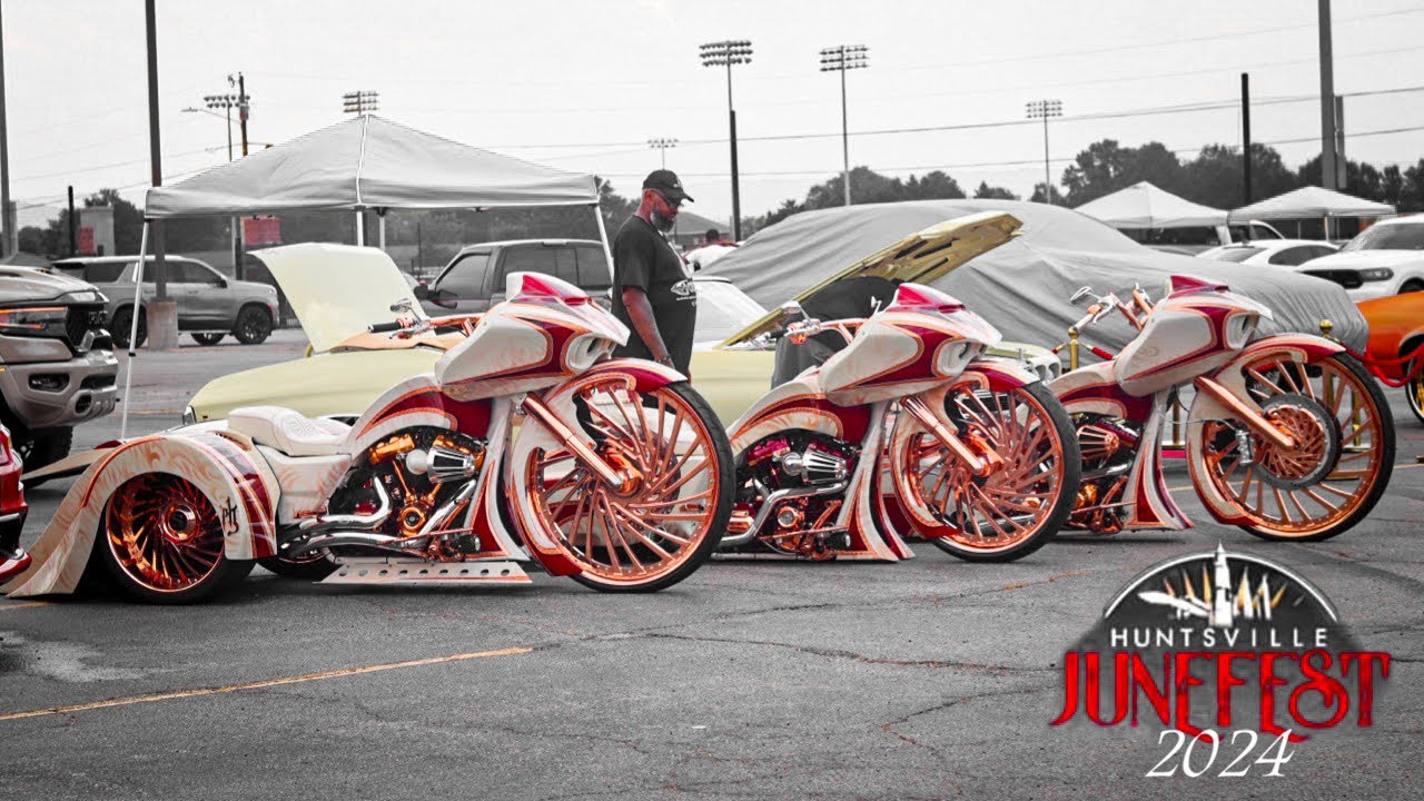 HUNTSVILLE JUNEFEST BIKE & CAR SHOW 2024 (Bagger bikes, Muscle Cars ...