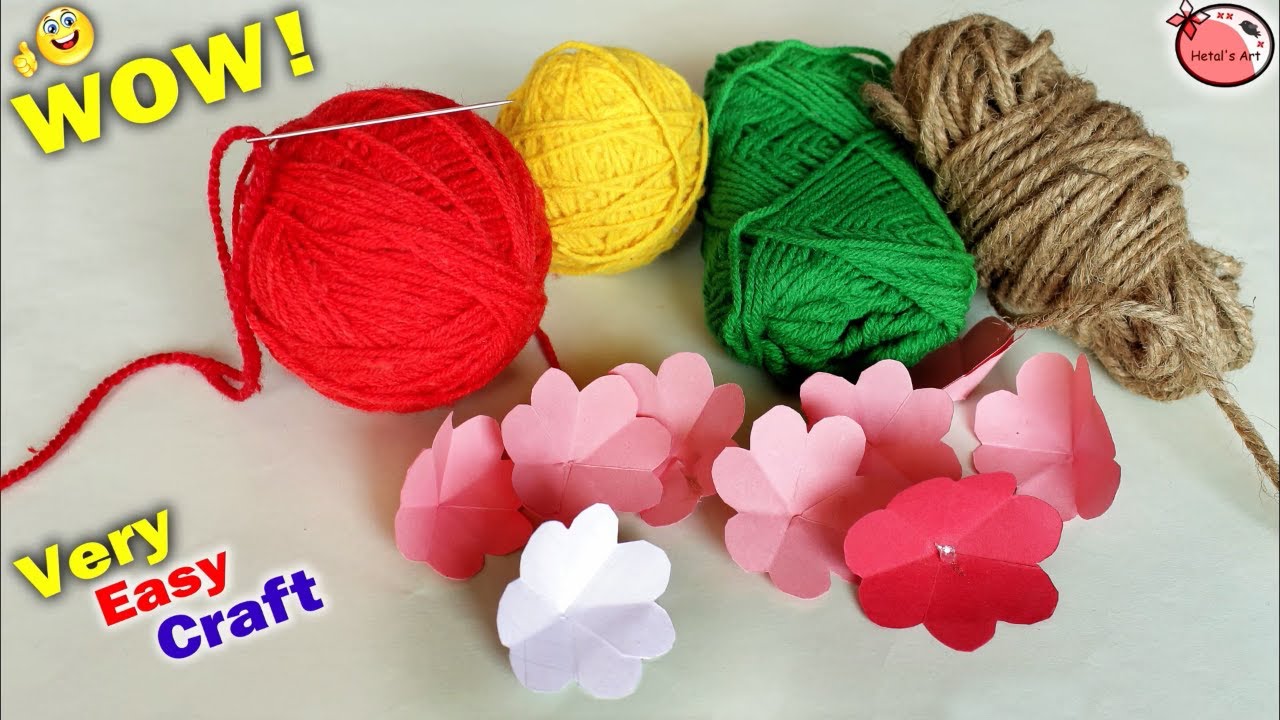 Beautiful Craft Idea using DIFFERENT Materials | DIY Room Decor 2018 ...