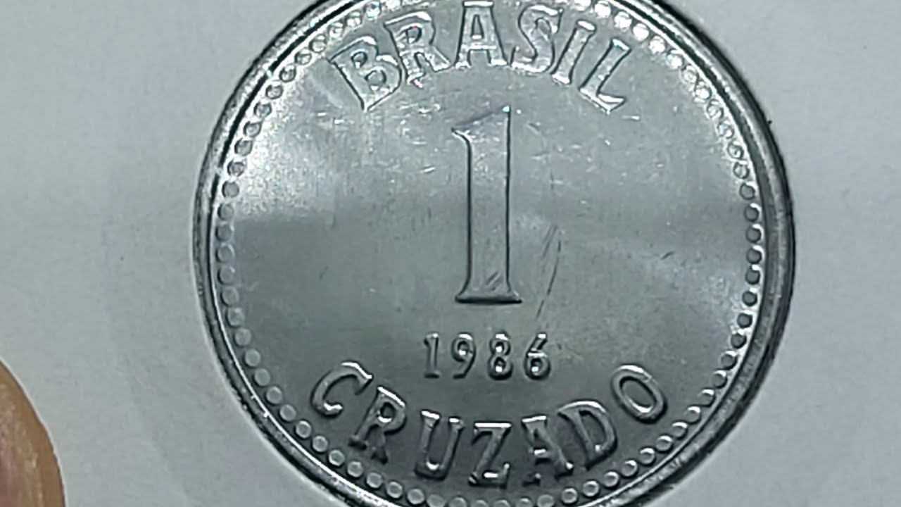 Moeda de 1 Cruzado ano 1986. Valor atualizado pelo catálogo novo. - YouTube