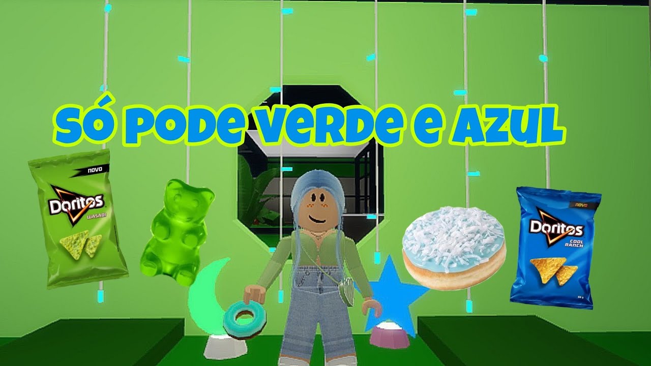 o dia inteiro usando verde e Azul 🩵💚 -roblox Brookhaven - YouTube