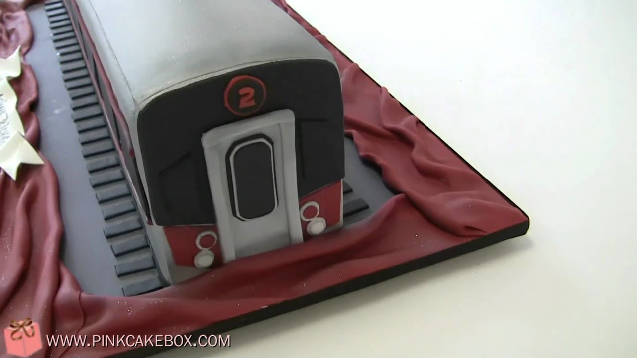 Subway Train Cake - YouTube