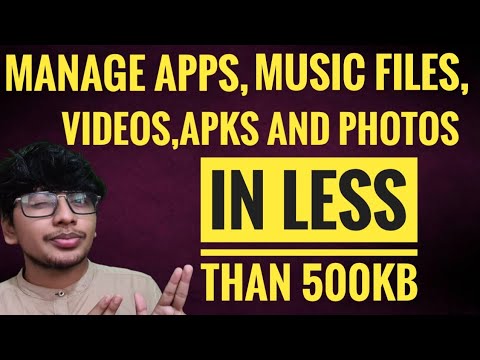 #Apps #lessthan500KB Organize Apps,Apks,Music files,Photos,Videos ...