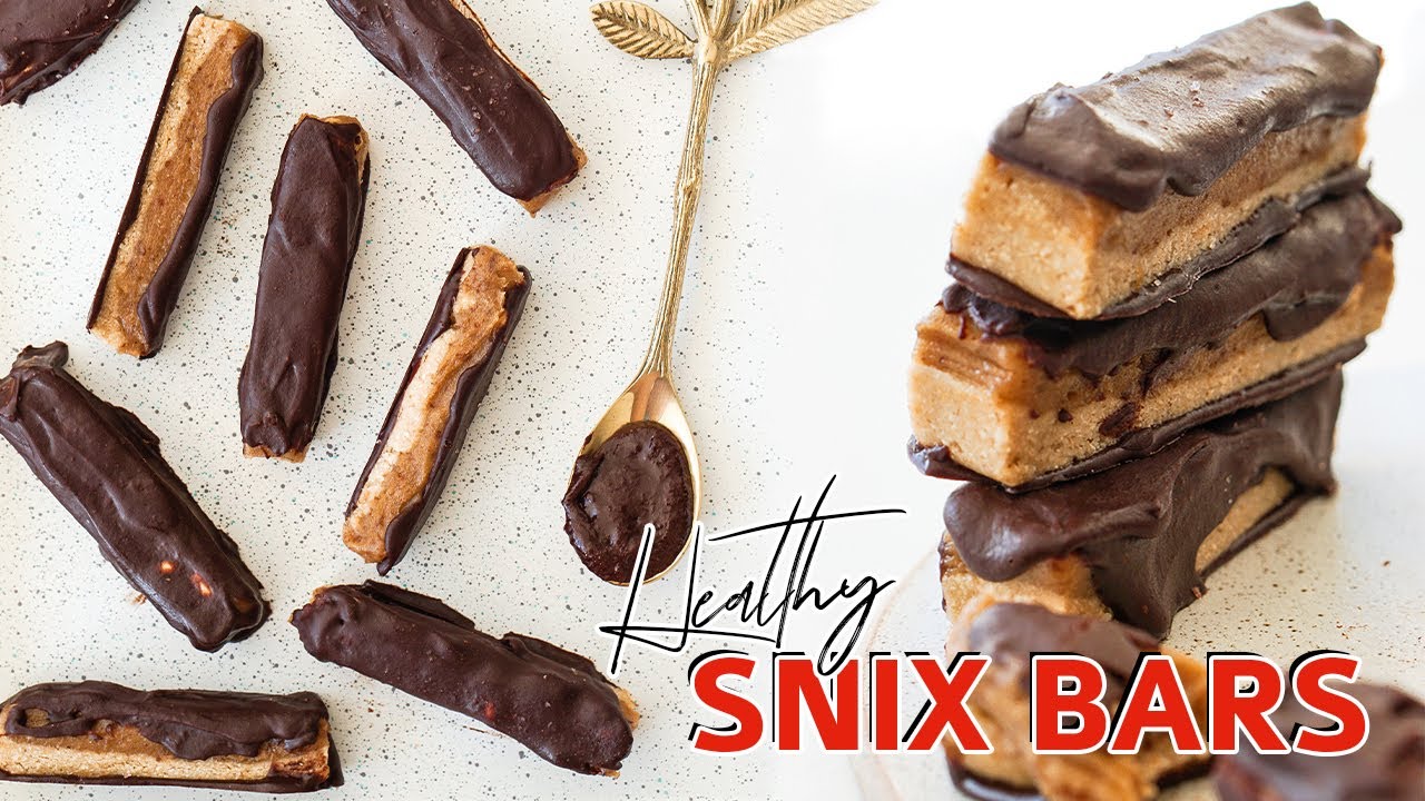 Cook With Me | Healthy Vegan Snix Bars (Snickers x Twix) | Gooey ...