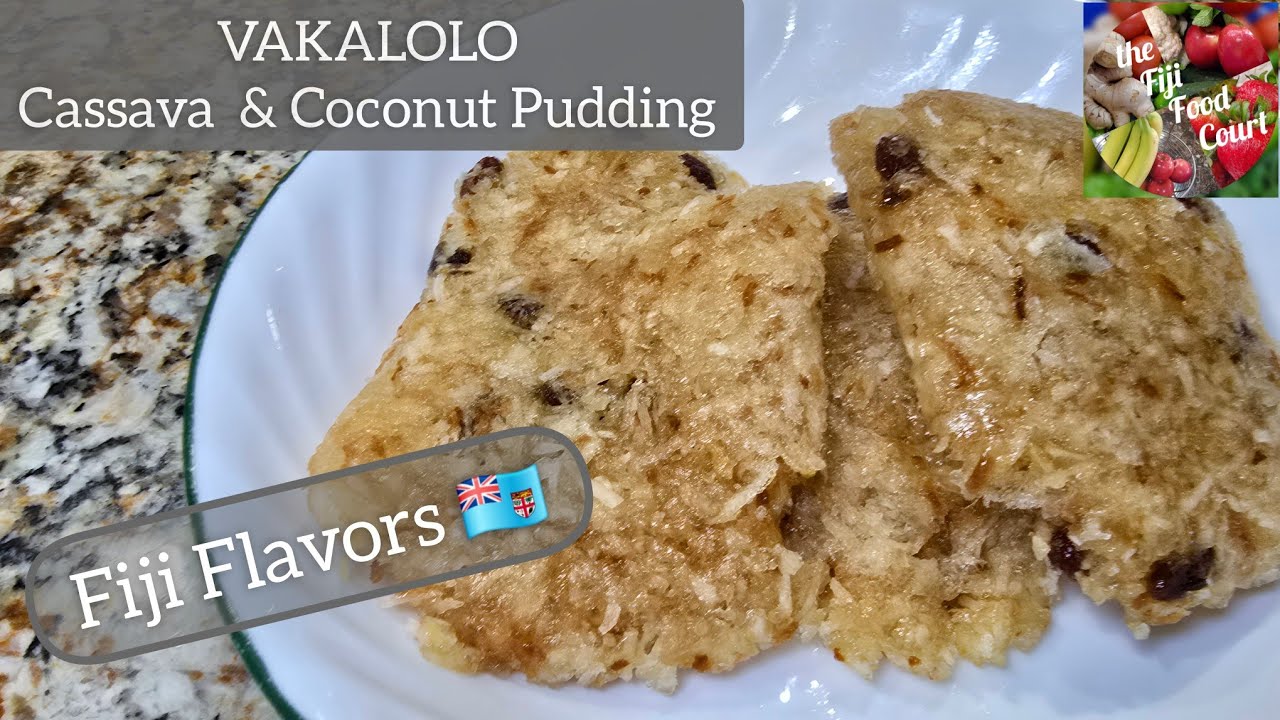 How to make Vakalolo/Cassava & Coconut Pudding using FOIL - Step by ...