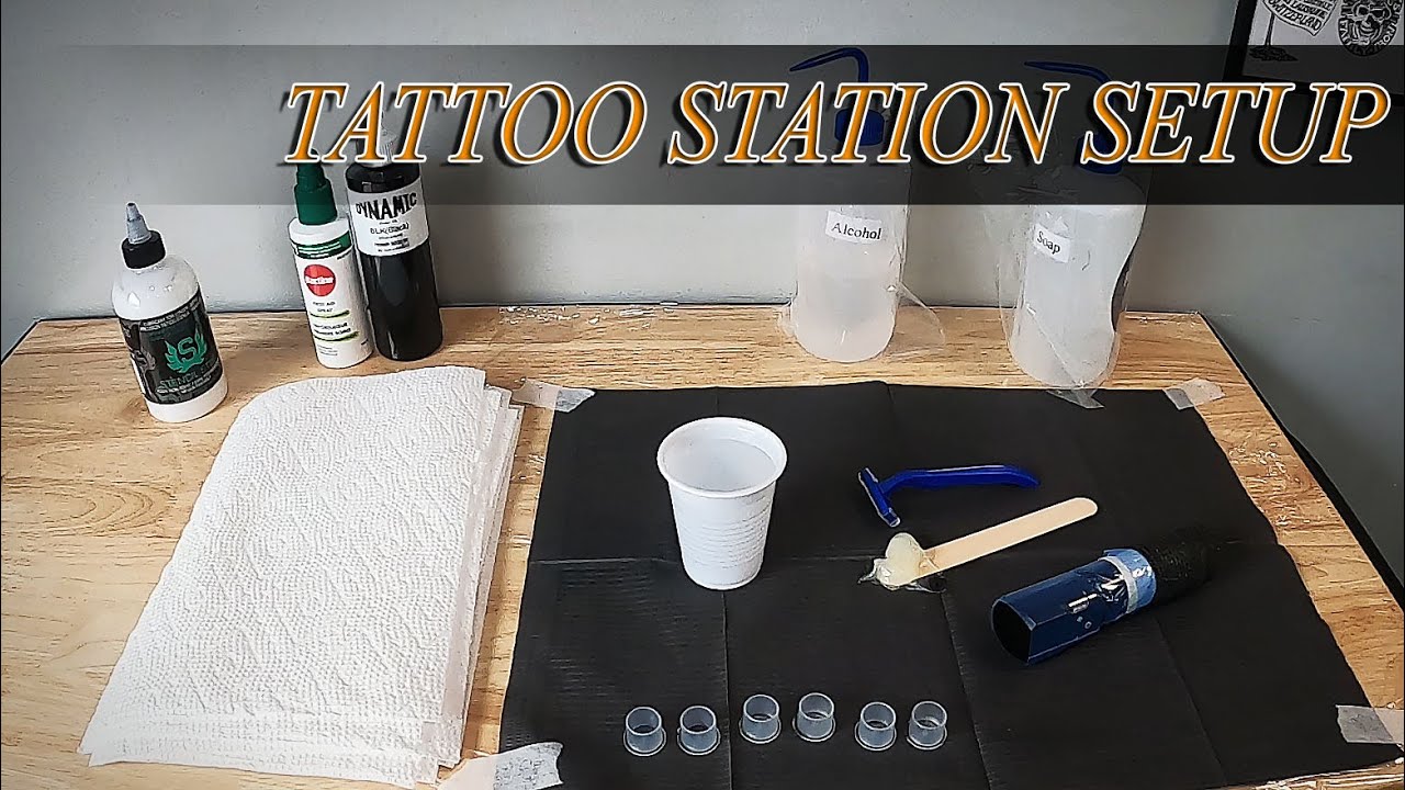 Tattoo Station Setup POV - YouTube