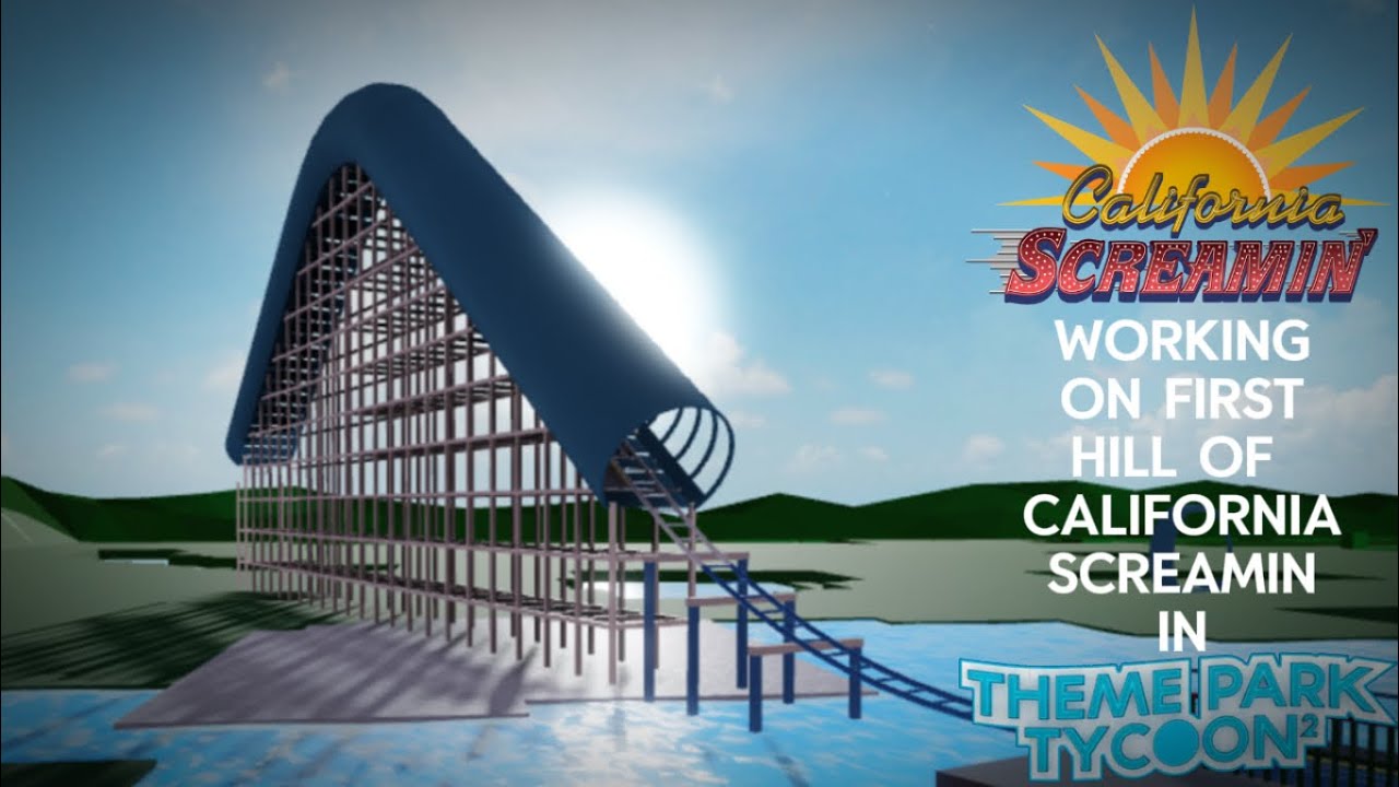 Building The First Tunnel On California Screamin In Theme Park Tycoon 2 ...
