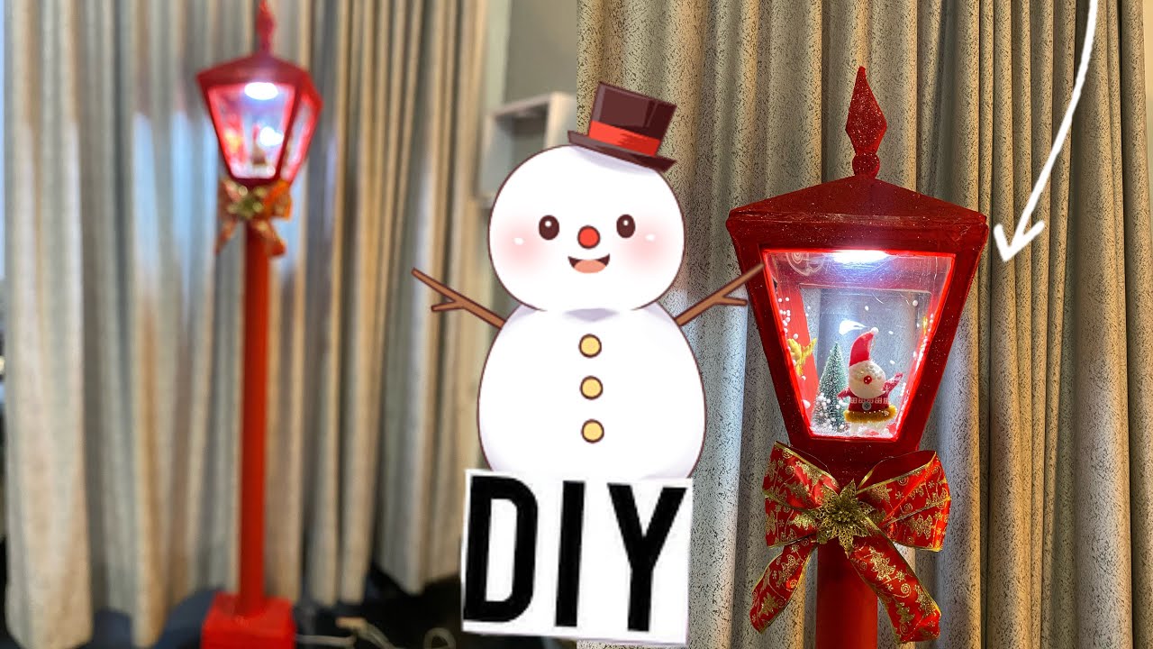 DIY: FARO NAVIDEÑO CON POCO PRESUPUETO - YouTube