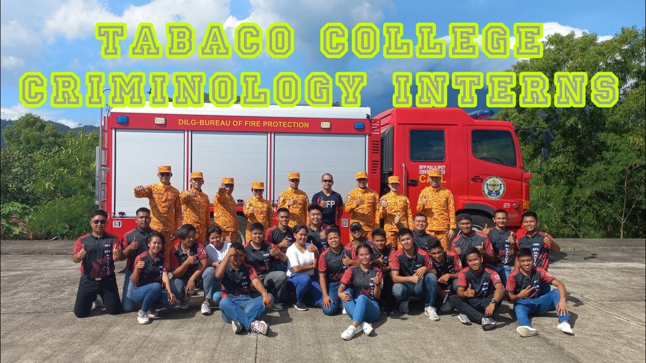 Skills Inventory of Tabaco College Criminology Interns - YouTube