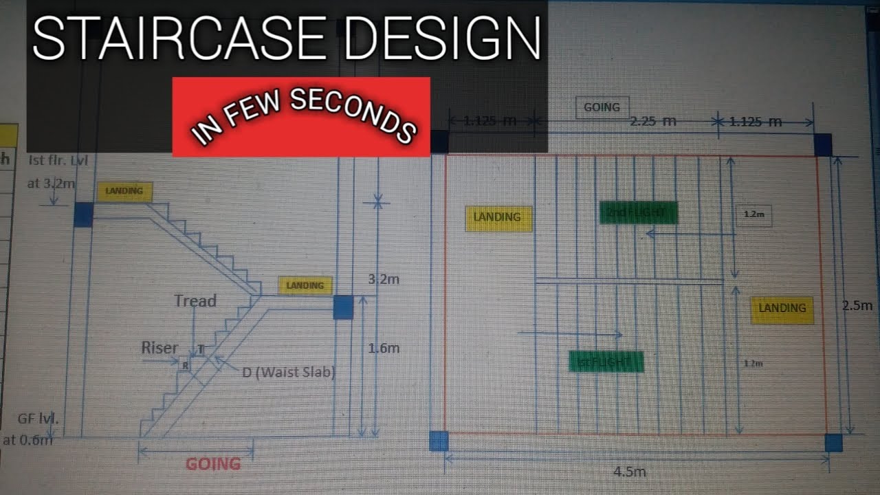 IN EXCEL! FIND RISER & TREAD QUICKLY (Must Watch)- BY CIVIL SMART - YouTube