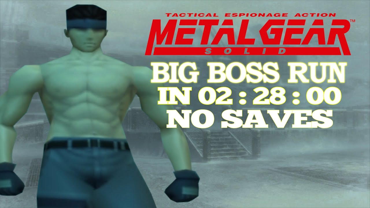Metal Gear Solid - Big Boss Run in 02:28:00 #metalgearsolid #speedrun # ...