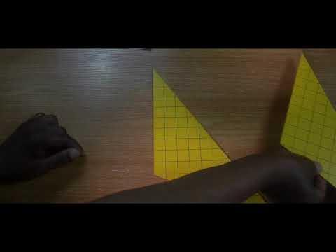 Area: Obtuse Triangle (Dividing the Base) - Montessori Geometry - YouTube