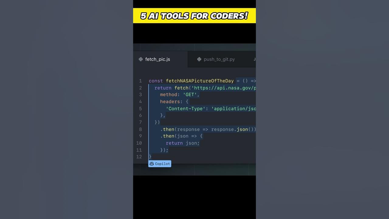 5 AI Tools For Coders! #shorts #ai #coding - YouTube