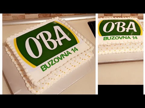 OBA market üçün sadə və görkəmli tort