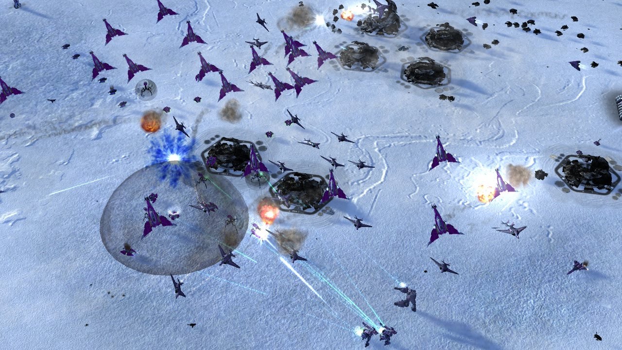 Supreme Commander: Forged Alliance - Cast #121. 2v2 on map of blue ...