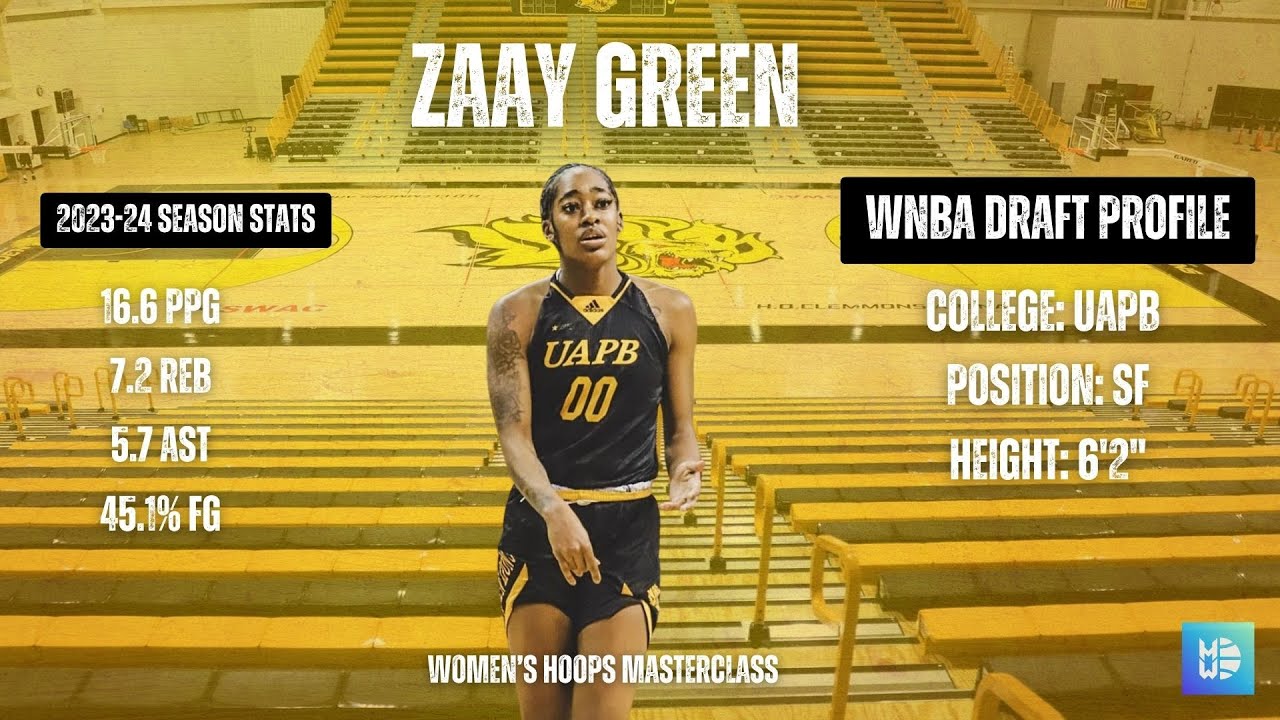 2024 WNBA Draft Scouting Report - Zaay Green - YouTube