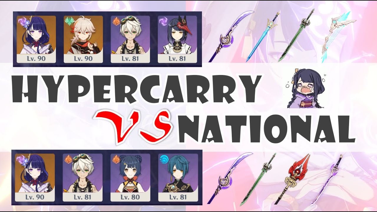 C6 Raiden National vs Hypercarry | 5* Weapons Only | Results might ...