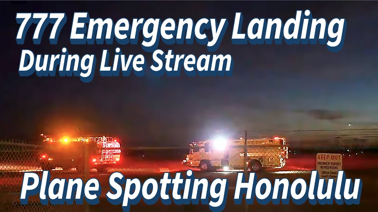 UA 777 Emergency Landing During Plane Spotting - Honolulu PHNL - YouTube