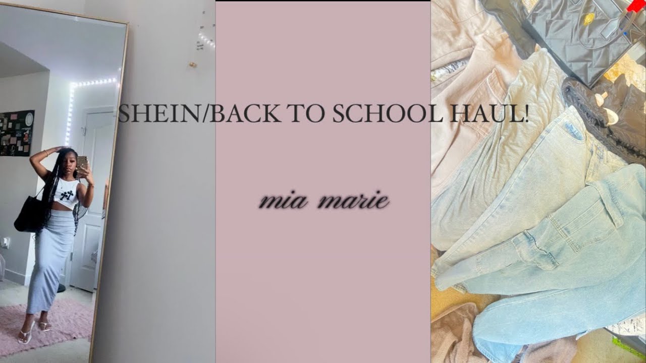 SHEIN/BACK TO SCHOOL HAUL : FIRST VIDEO! - YouTube