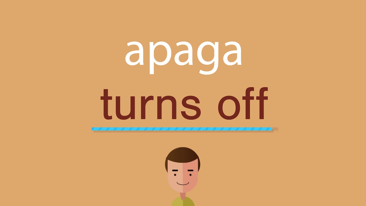 Cómo se dice apaga en inglés - YouTube