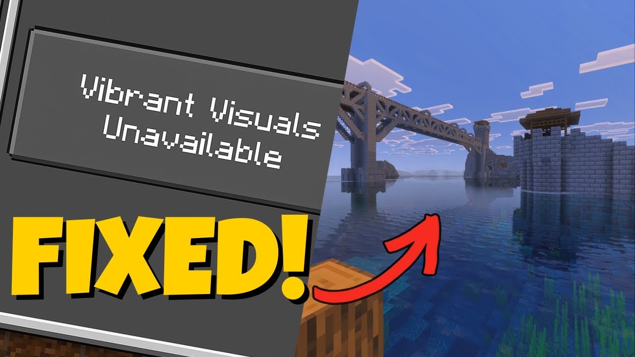 VIBRANT VISUALS NOT WORKING in Minecraft 1.21.90? (FIXED!) - YouTube
