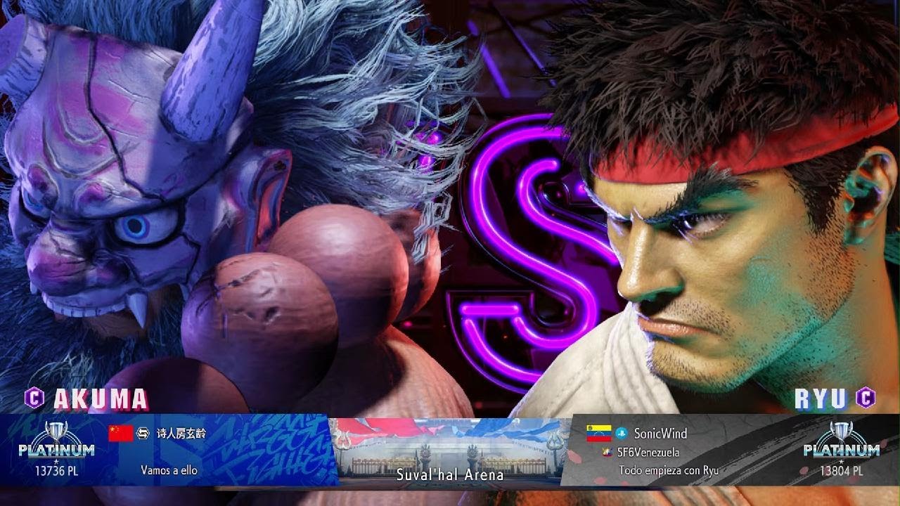 Street Fighter 6 ¤ Ryu vs Akuma Ranked match - YouTube