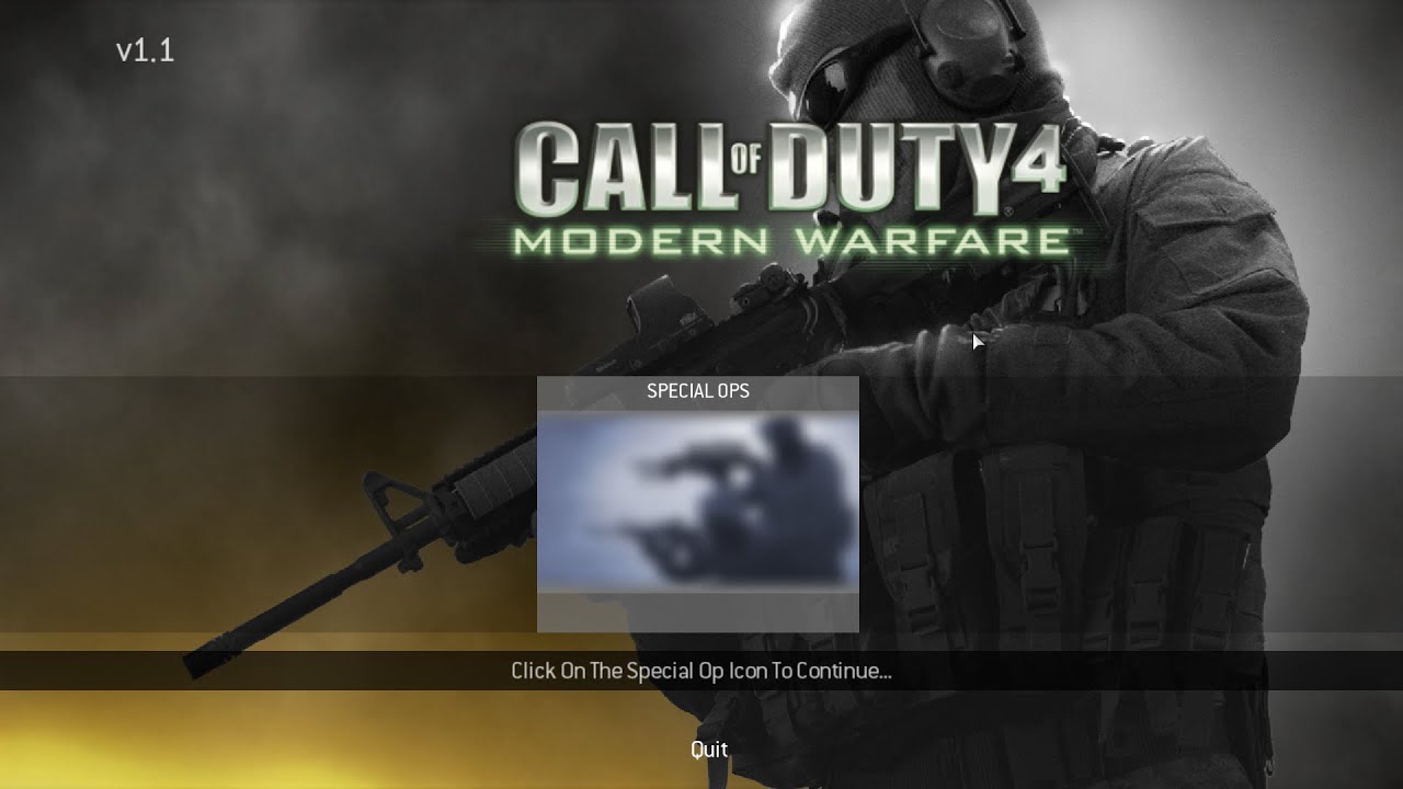 CoD 4 Special Ops UI Update - YouTube