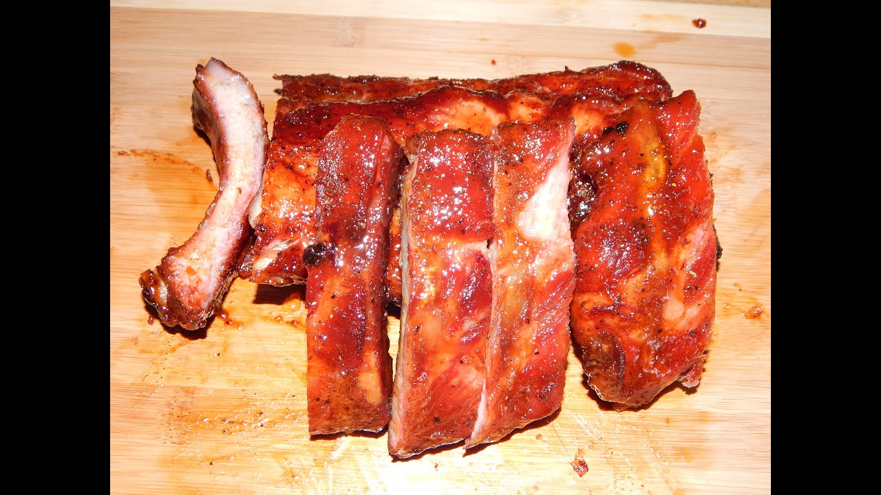 Smoked BBQ Ribs On The Weber Smokey Mountain - Baby Back Ribs - YouTube