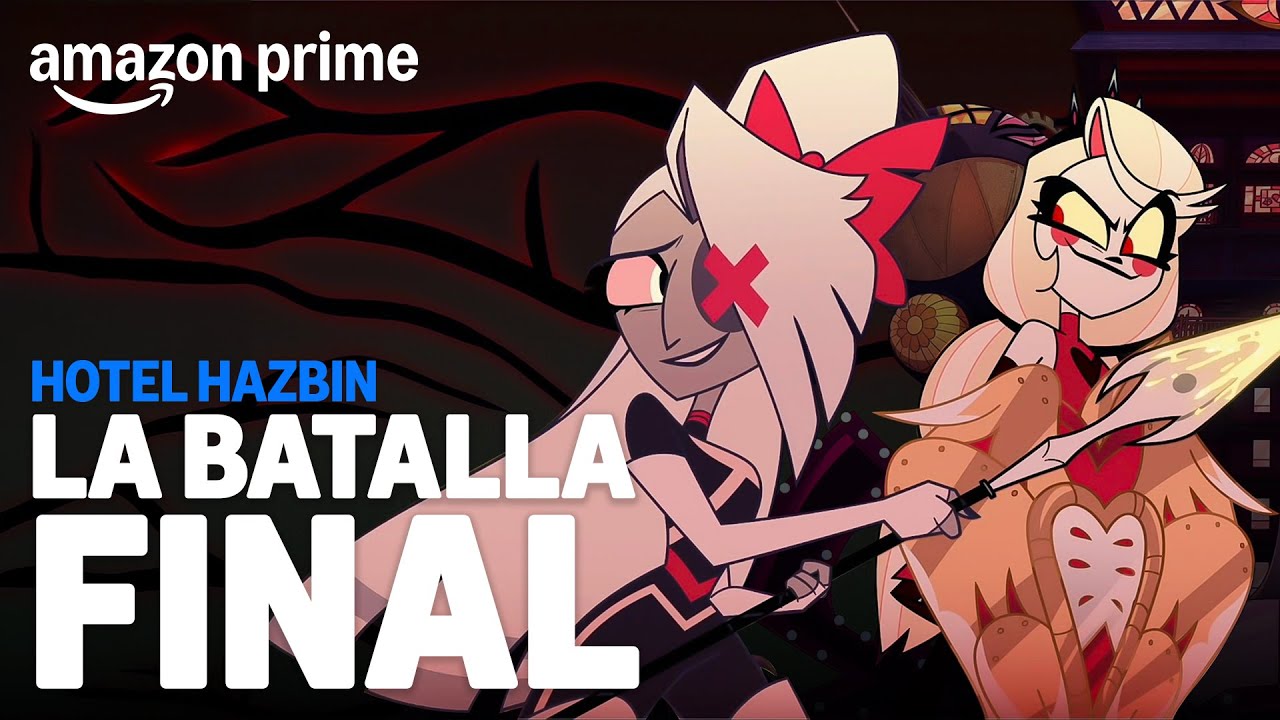 Hotel Hazbin - Alastor y Adán en la batalla final | Amazon Prime - YouTube