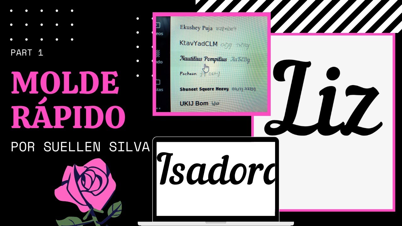 Como fazer o molde da letra em 3D: ISADORA - YouTube