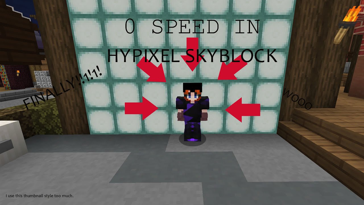 Getting 0 speed in hypixel skyblock - YouTube