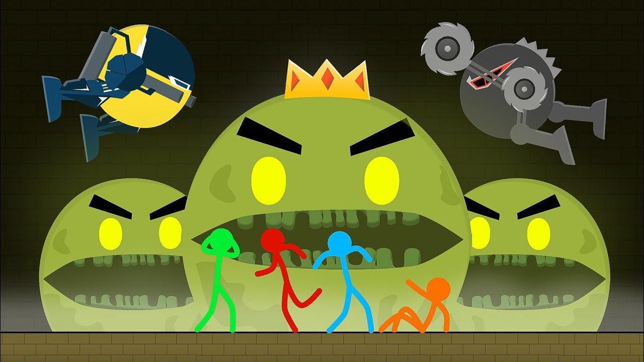 BEST MOMENTS COMPILATION - Stickman VS Pacman (FAN MADE) - YouTube