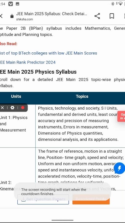 Jee syllabus 2025 all syllabus jee 2025 class 12th jee syllabus physics chemistry math 100% ...